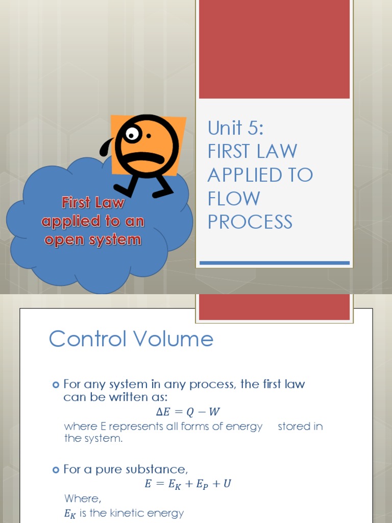 Unit 5 - First Law Applied To Flow Process | PDF | Fluid Dynamics ...