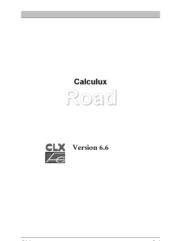 CLX Road User Manual | PDF