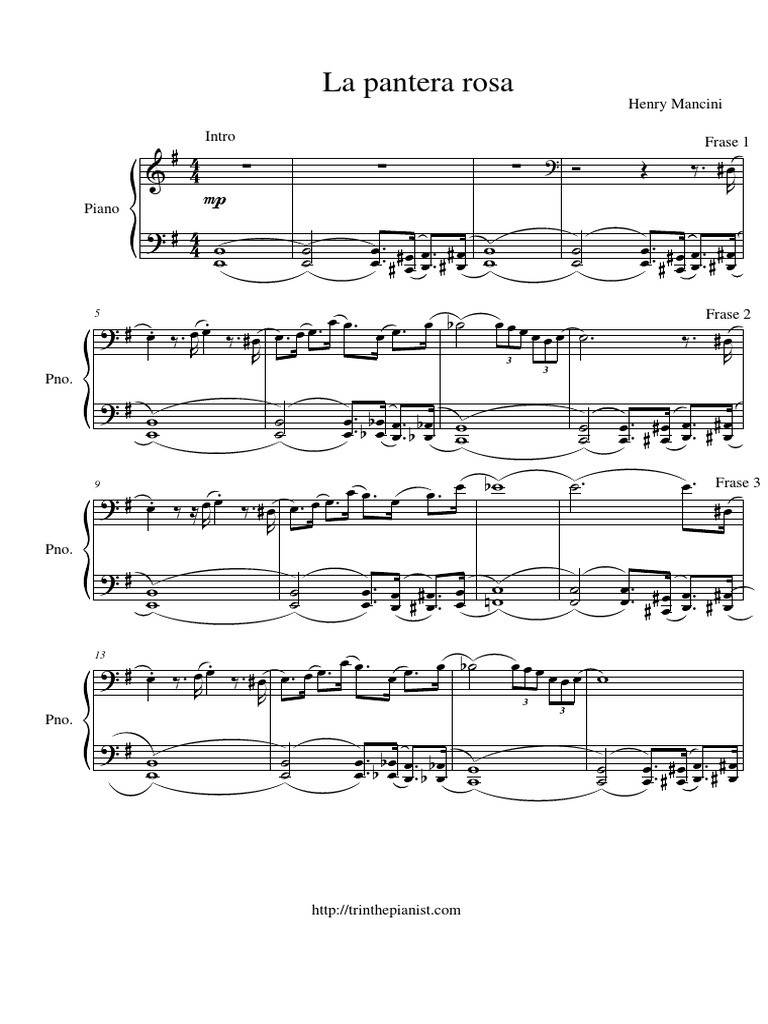 PARTITURA Pantera Rosa | PDF
