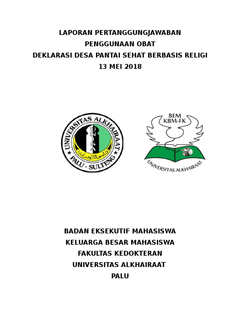 Cover Laporan Pertanggungjawaban | PDF