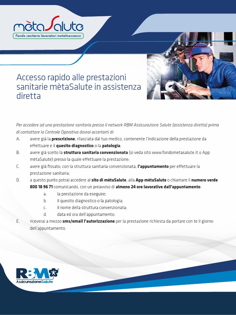 Scheda Sintetica Metasalute Piano Base | PDF