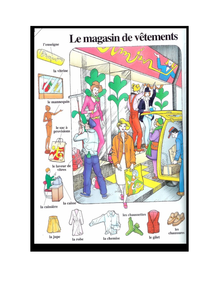 Vocabulaire Magasin de Vetements | PDF
