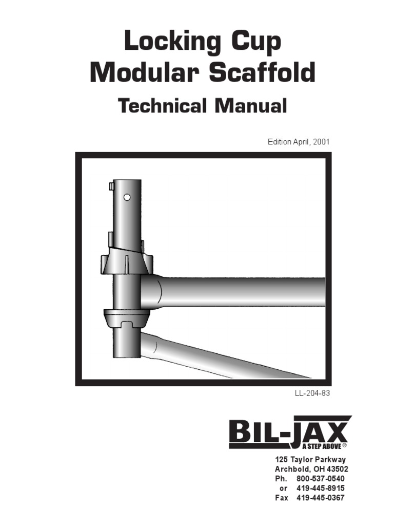 Cup Lock Technical Manual PDF | PDF | Scaffolding | Screw