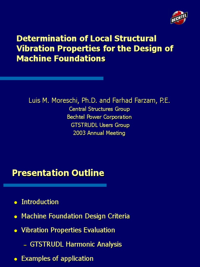 Machine Foundation Design 2003 | PDF | Normal Mode | Resonance