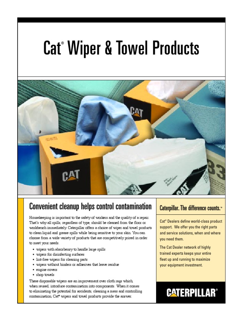 Cat Wiper and Towel Products | PDF | Textiles | Housekeeping