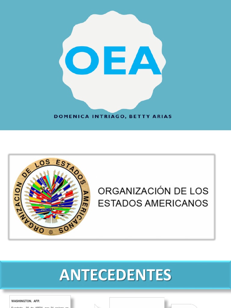OEA | PDF | Américas | Relaciones internacionales
