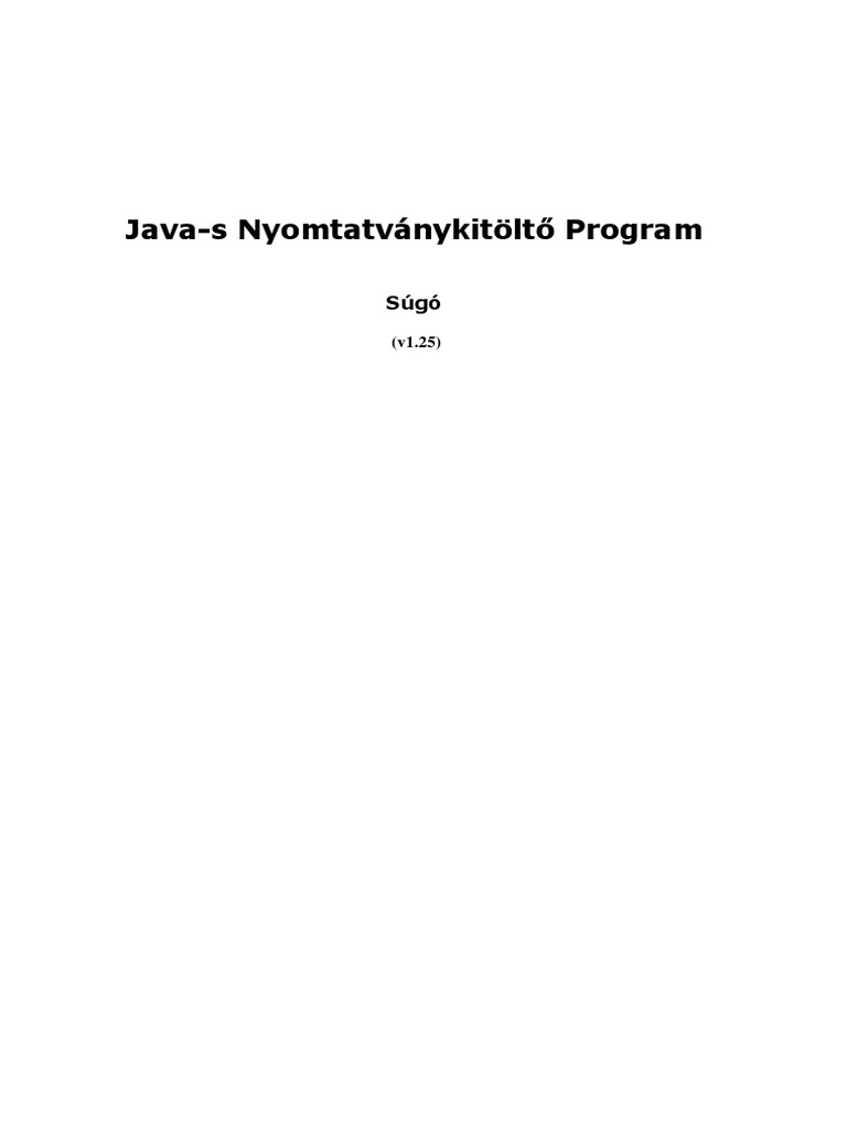 Abev Java Manual | PDF