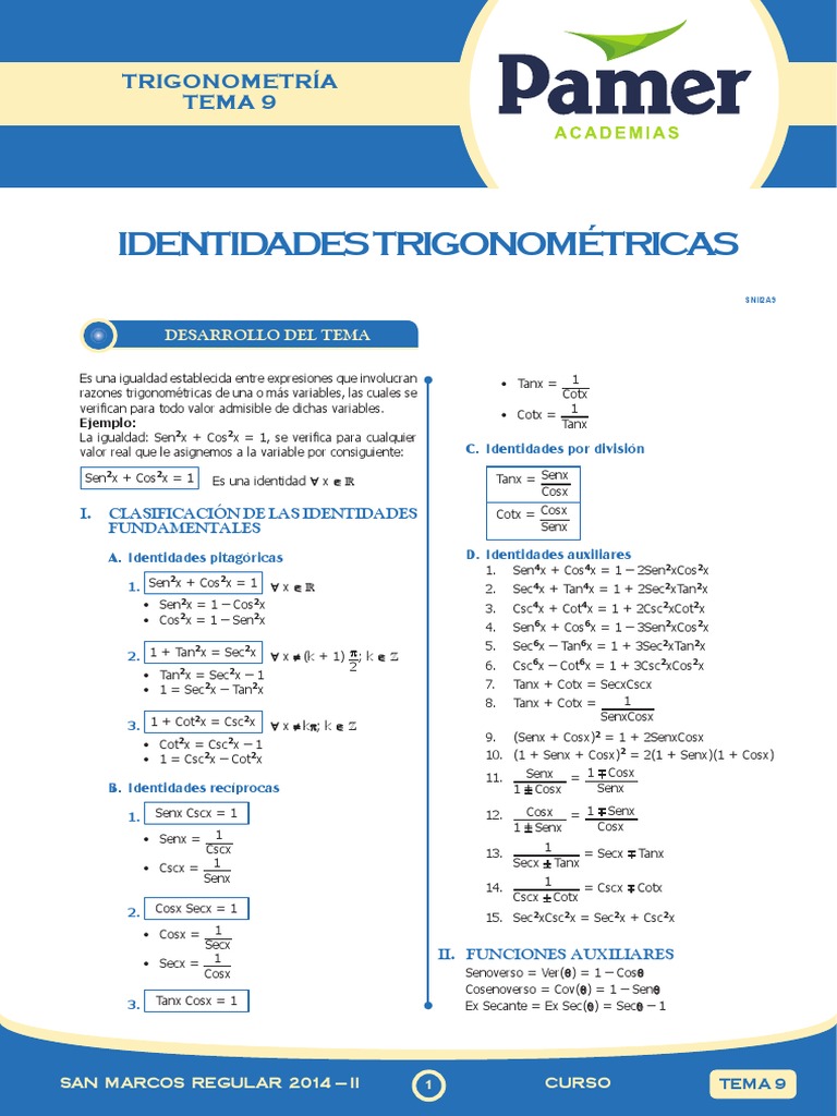 Trigonometria Sem 9 | Descargar gratis PDF | Trigonometría | Enseñanza ... Trigonometria Sem 9 | Descargar gratis PDF | Trigonometría | Enseñanza ...