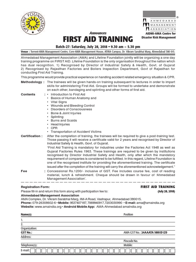 First Aid Training PDF | PDF | First Aid | Occupational Safety And Health