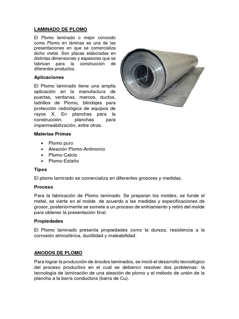 Laminacion de PB Word | PDF | Dirigir | Aluminio