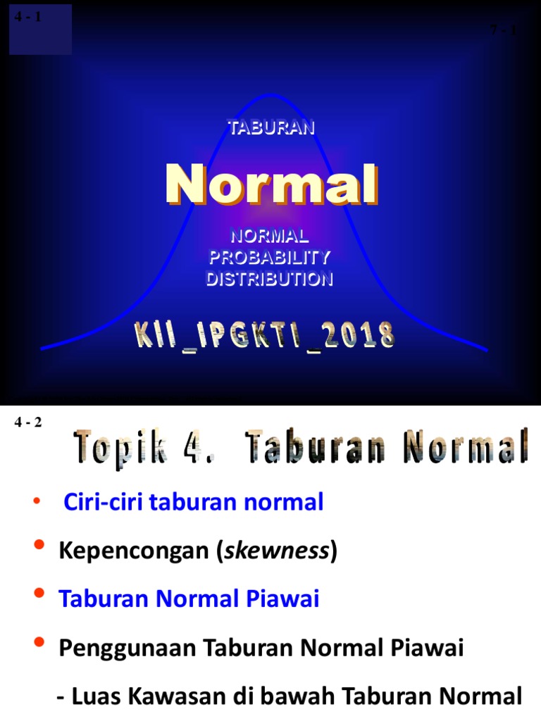 Topik 4. Taburan Normal... Part 12. | PDF