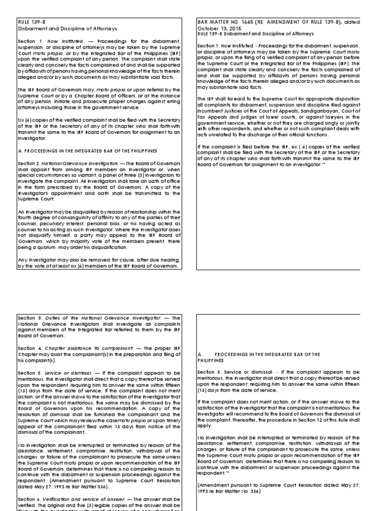 Rule 139 | Download Free PDF | Judge | Disbarment