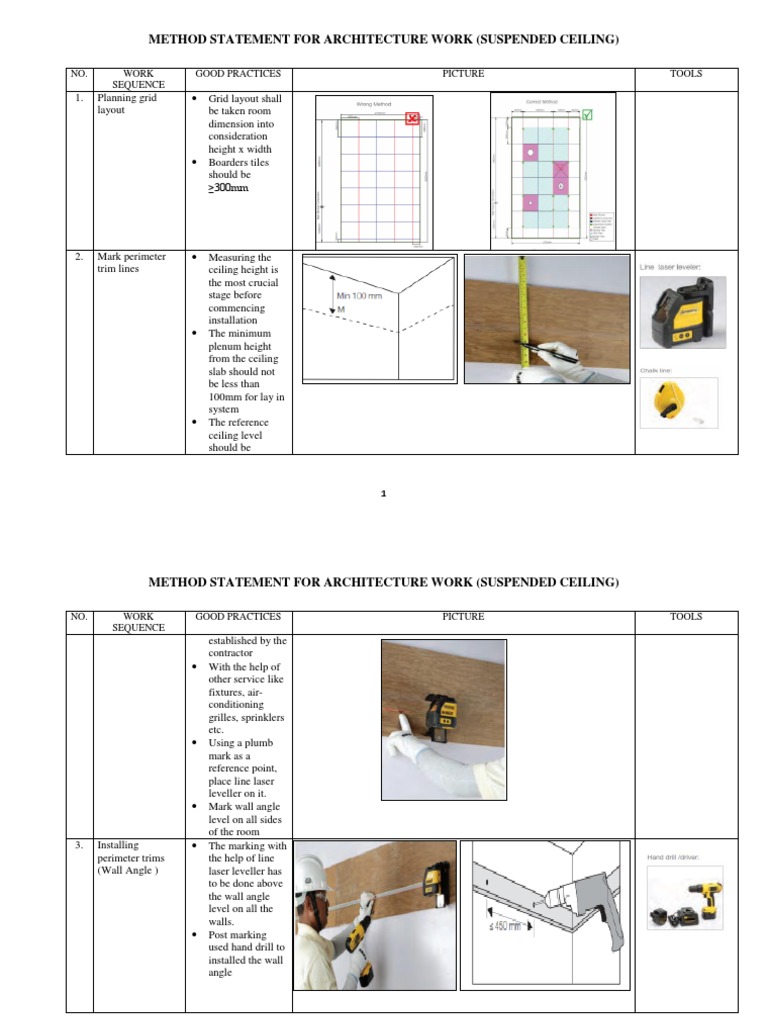 MOS Ceiling 2.1. | PDF | Building Engineering | Manufactured Goods