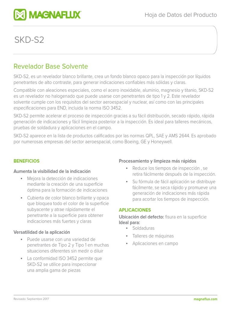 SKD S2 Product Data Sheet Espanol | PDF | Titanio | Rieles