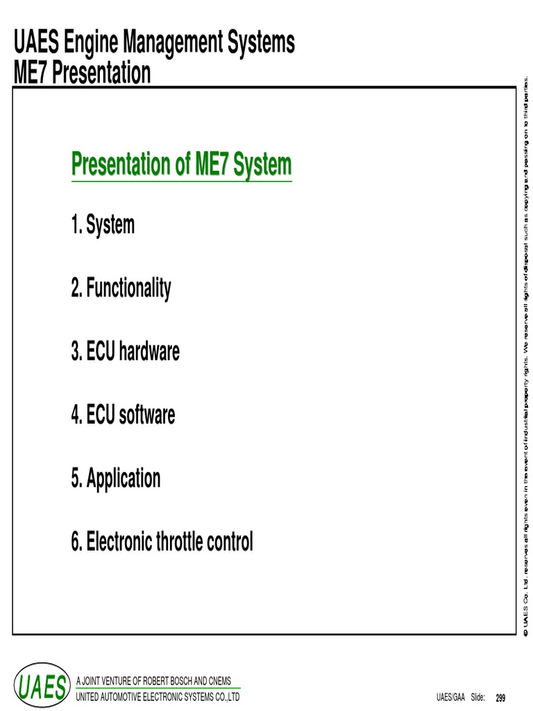 ME7 Engine Management System Overview | PDF | Internal Combustion ...