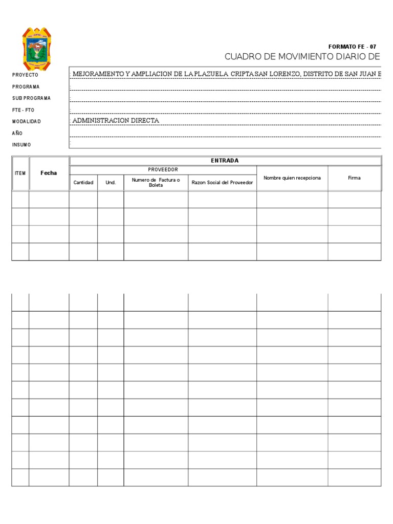 Formato Control de Almacen | PDF | Business