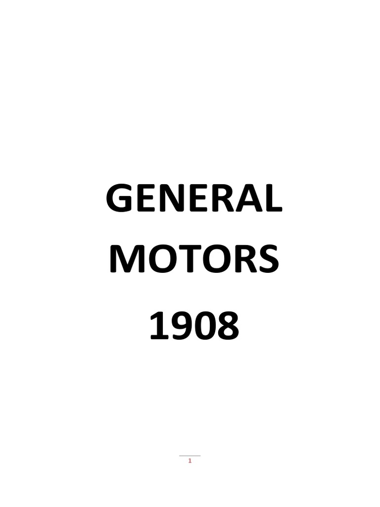 Historia General Motors | PDF | Opel | Motores generales
