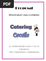 Contoh Proposal Kerjasama Catering Perusahaan | PDF