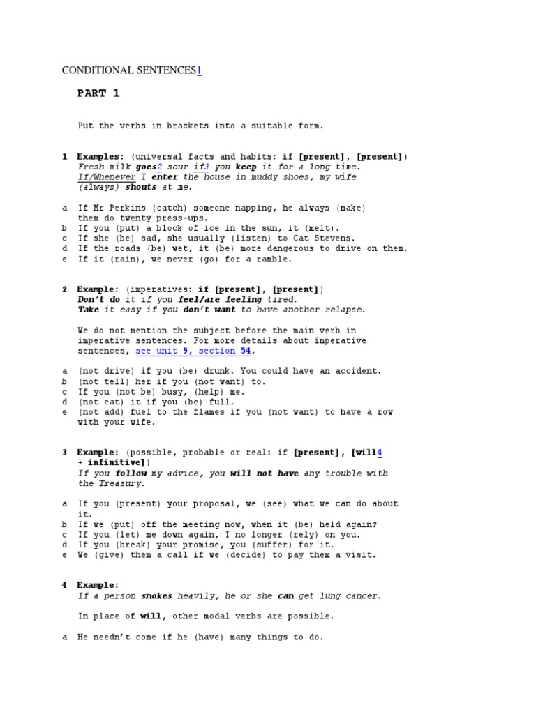 Conditional Sentences: A Guide to Using Conditionals in English | PDF | Onomastics | Cognitive ...