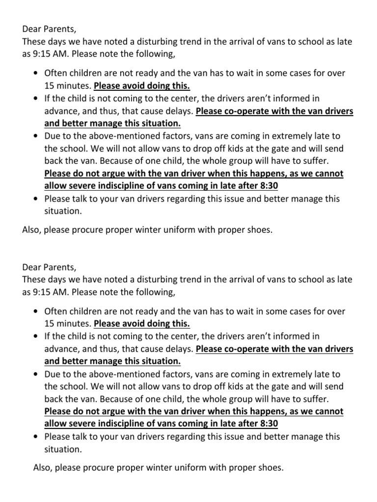 School Transport Circular | PDF