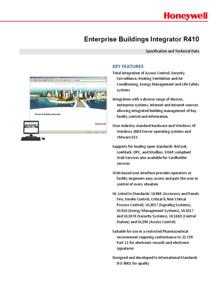 01 EBI R410 - Honeywell | Server (Computing) | Computer Network