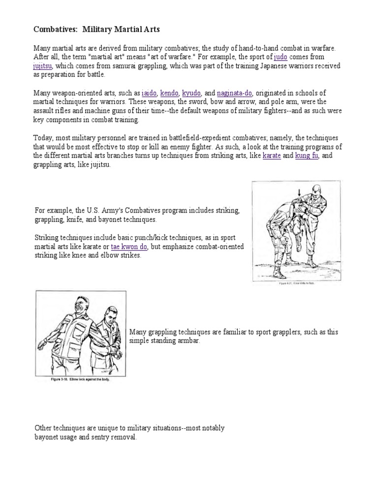Combatives Overview PDF | PDF | Krav Maga | Asian Martial Arts