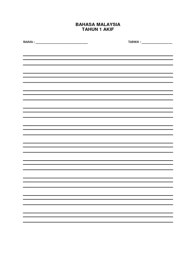 Buku Garis Tiga BM | PDF