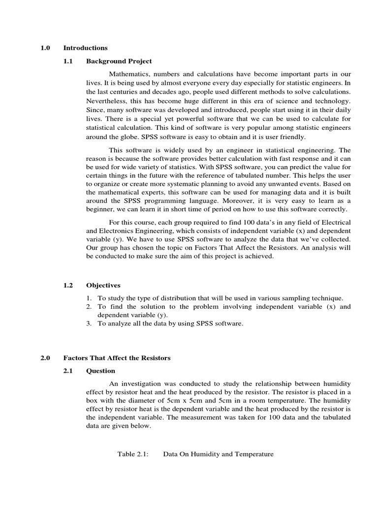 MATH V - Project Statistic UTHM | PDF | Linear Regression | Regression ...
