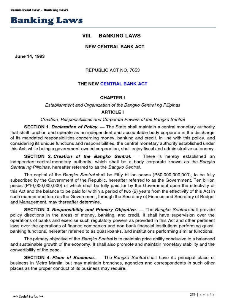 08 Banking Laws | PDF | Receivership | Liquidation