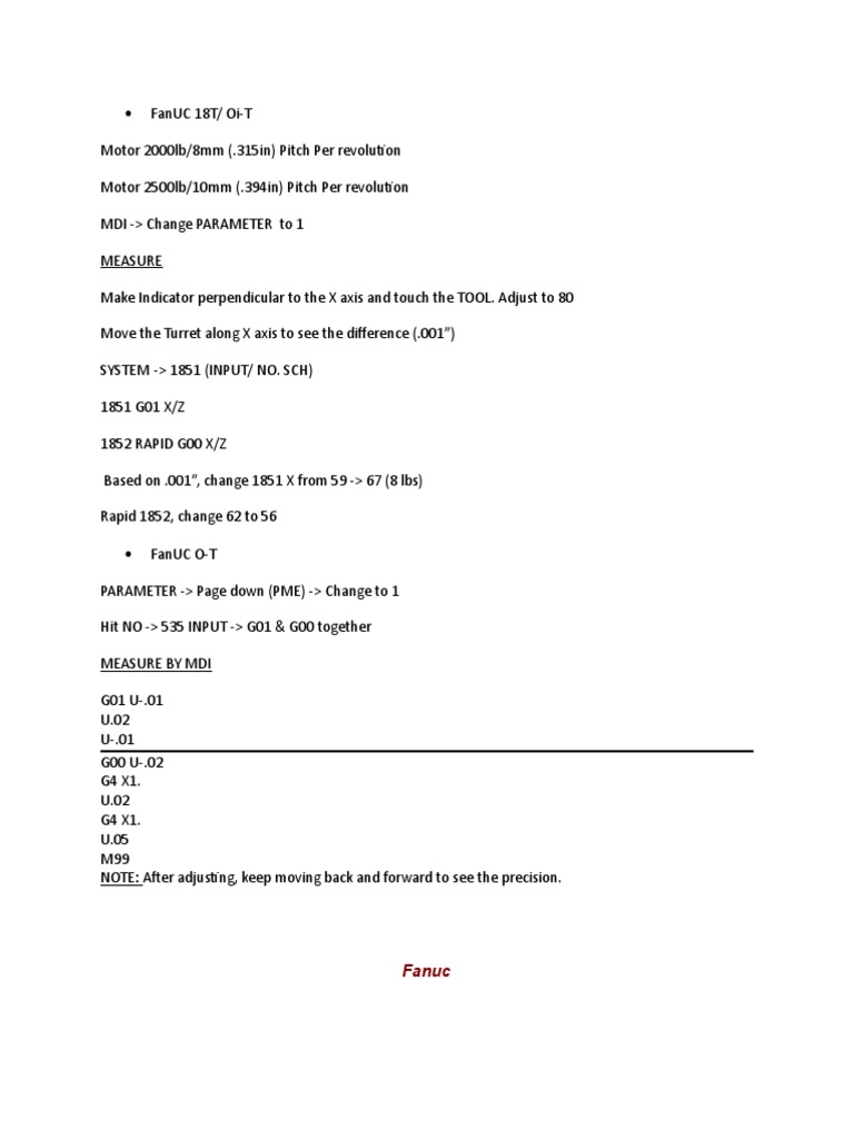 Backlash Adjustment | PDF