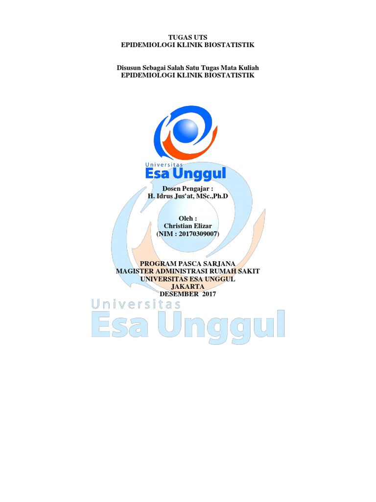 Tugas Uts Epidemiologi (Autosaved) 1 | PDF
