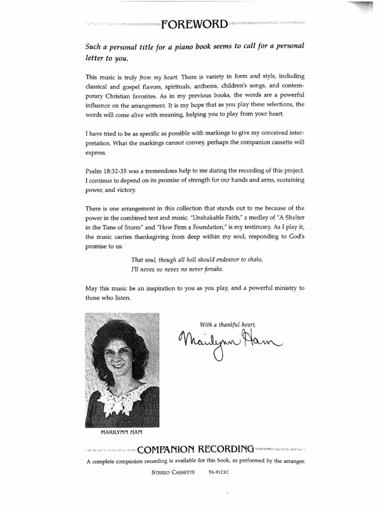 Marilynn Ham Notes From A Thankful Heart PDF | PDF