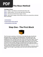 Roux Method Step-by-Step Guide | PDF | Permutation | Mathematical Concepts