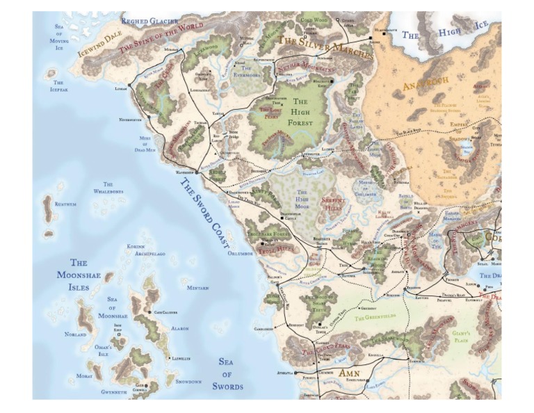 Sword Coast Map | PDF