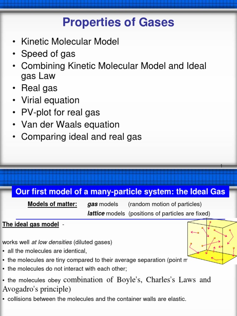 2-Real Gases Lecture | PDF | Gases | Applied Statistics