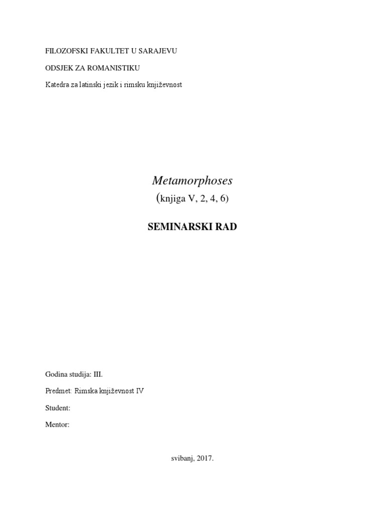 Apuleus Metamorphoses | PDF