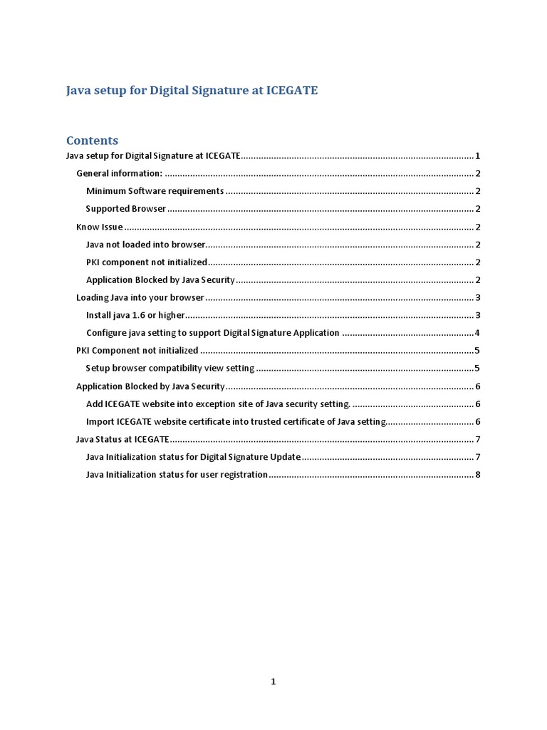 Java Setup For DSC | PDF | Public Key Certificate | Internet Explorer