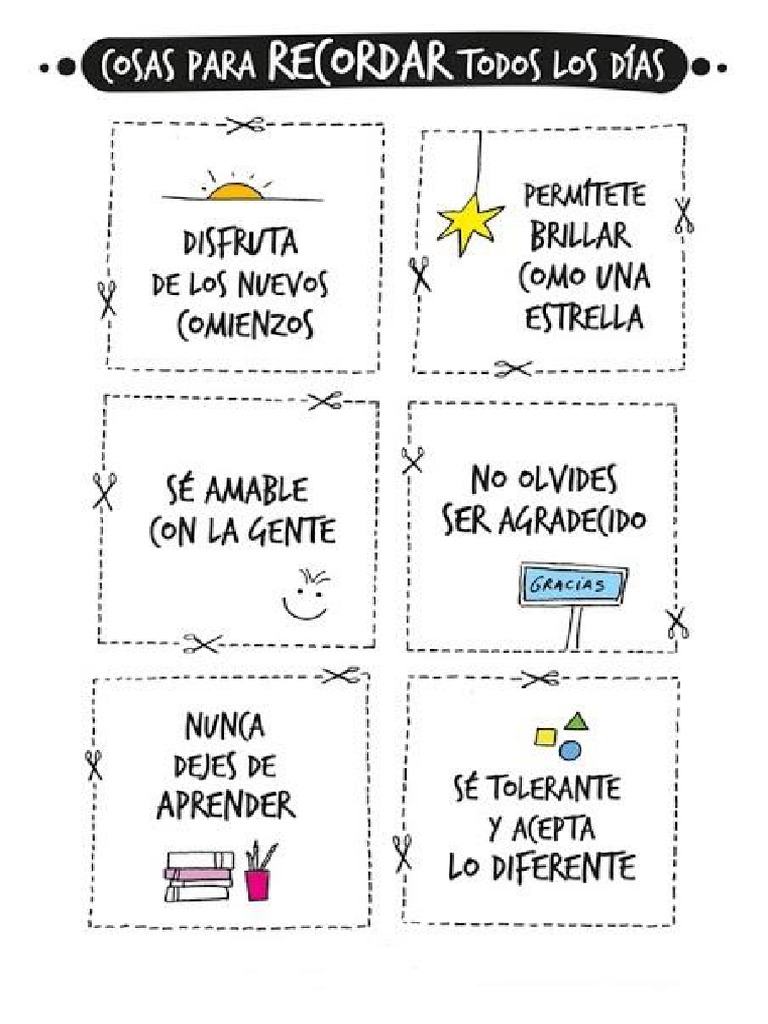 Cosas para Recordar Todos Los Días | PDF