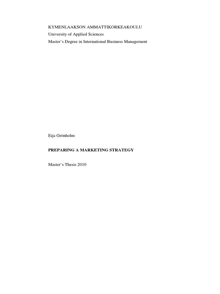 MBA Thesis PDF | PDF | Strategic Management | Competitive Advantage