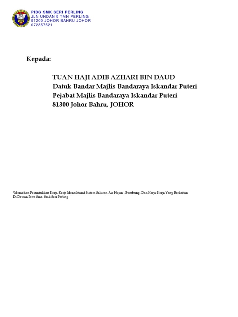 Alamat Sampul Surat | PDF