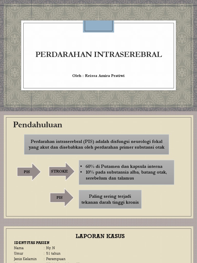Perdarahan Intraserebral | PDF