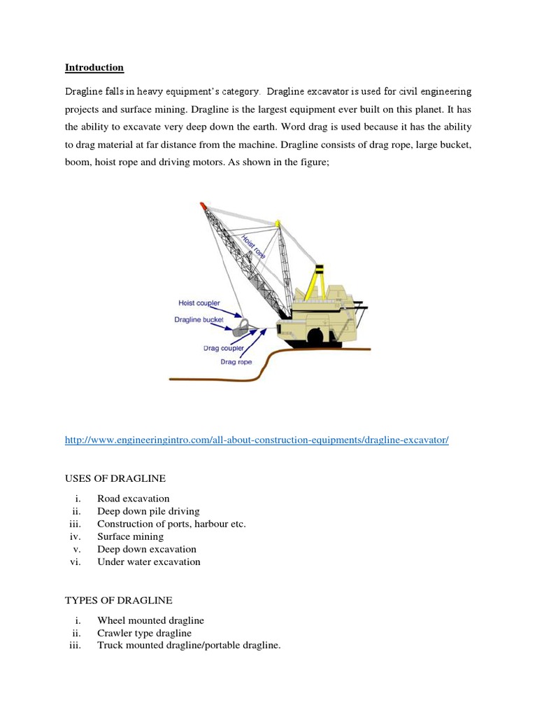 Drag Lines | PDF | Equipment | Mechanical Engineering