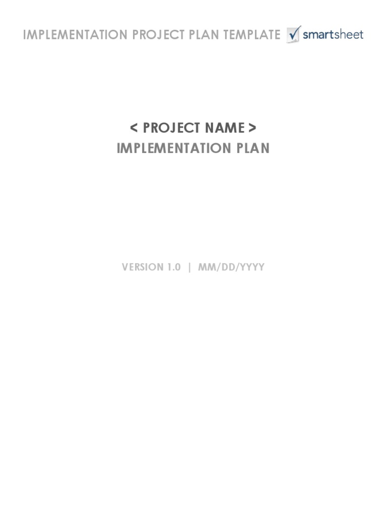 Implementation Project Plan Template | PDF | Computer Security | Security