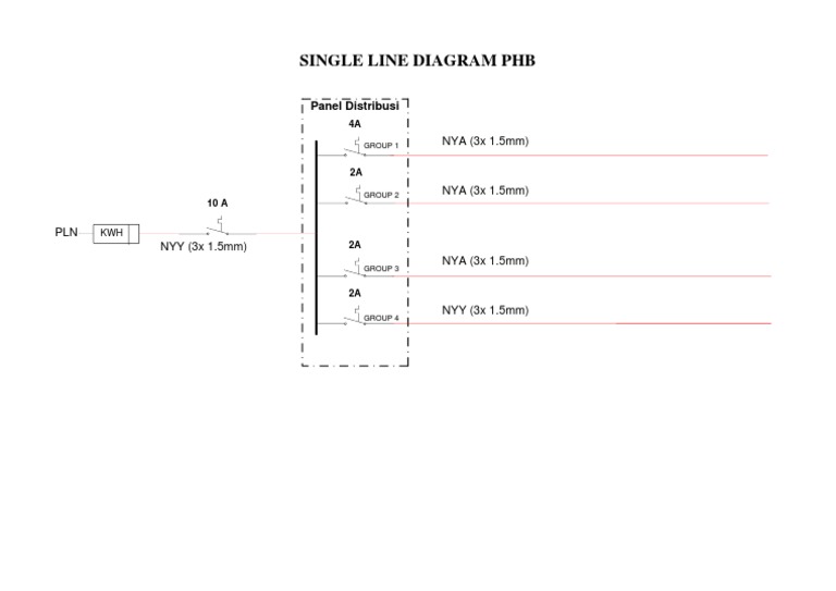 Single Line Diagram PHB Fix | PDF