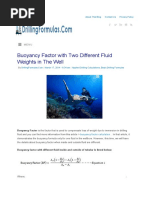 Buoyancy Factor Calculation in Drilling | PDF | Buoyancy | Mass
