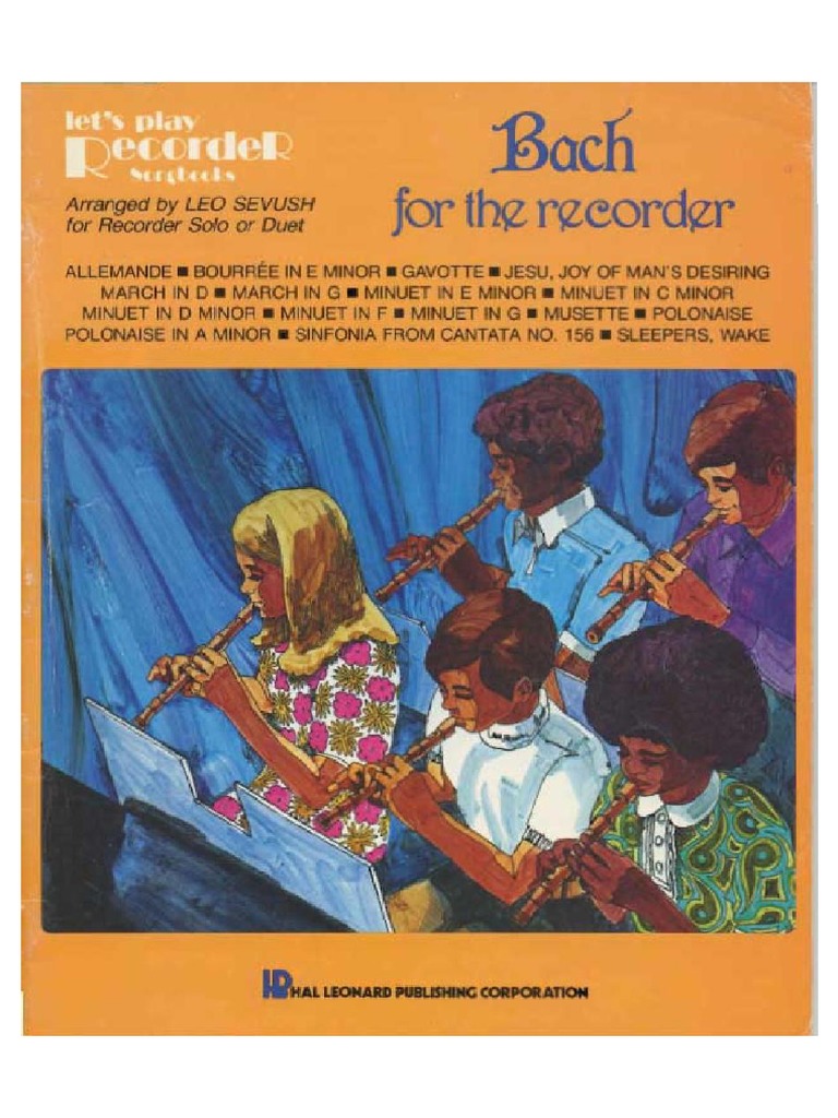 BACH DUETS - Soprano Recorder PDF | PDF