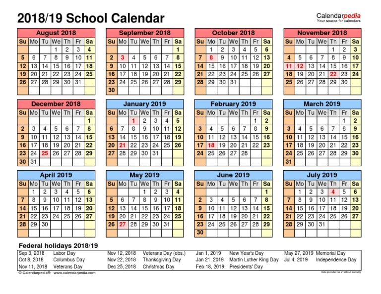 Bosca Calendar Academic 2018-2019refill Online | emergencydentistry.com