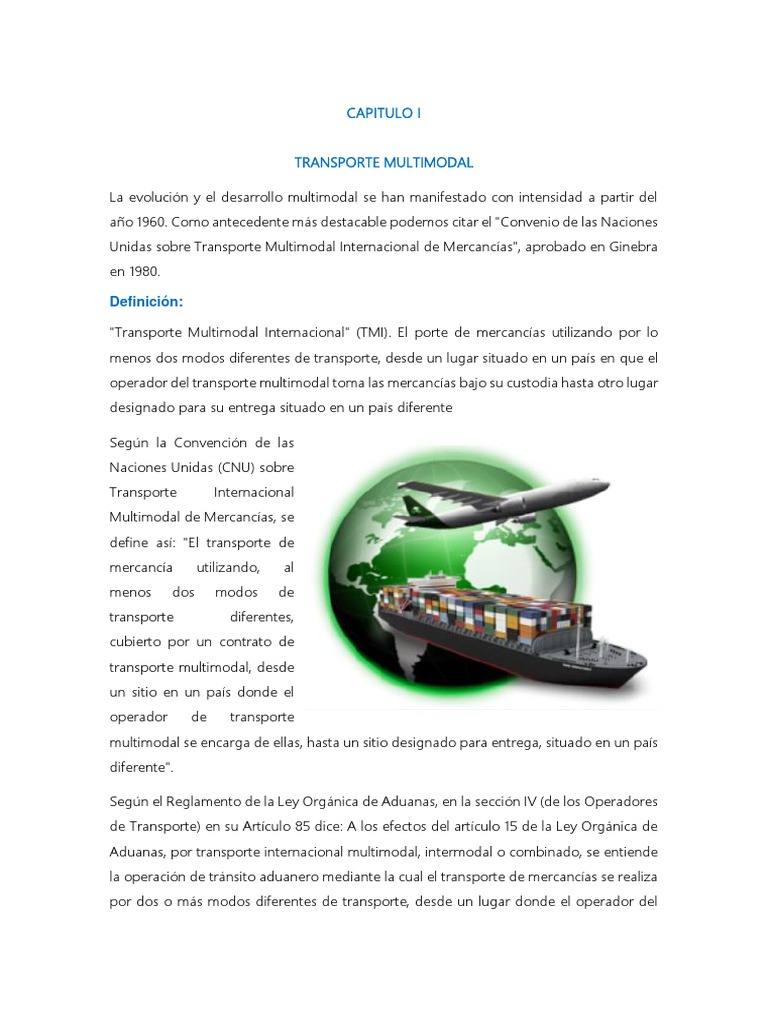 Transporte Multimodal | PDF | Gestión de la cadena de suministro | Gobierno