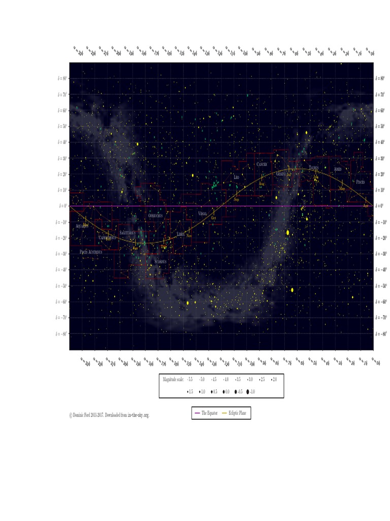 Constellations Map Equ01102 | PDF