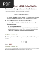 Chapitre 6. Etude Du Vent Selon NV65 | PDF | Pression | Plaie